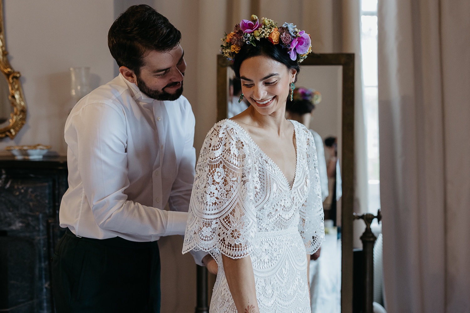 Colorful Spring Wedding at Derbes Mansion - Olivia Yuen